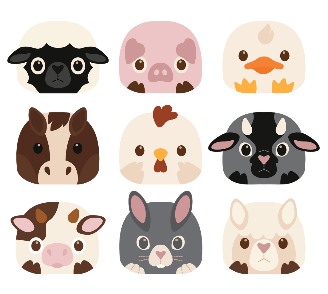 Hugo Handbag: Farmyard Friends Add-on Collection – Carbon Chic